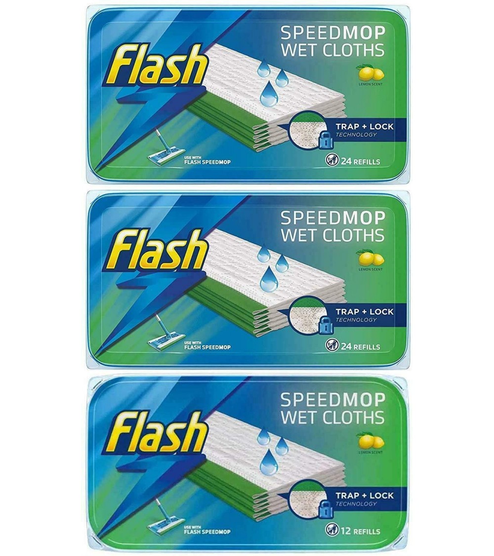 Flash Speedmop Giga Pack with 60 Wet Mopping Cloths
