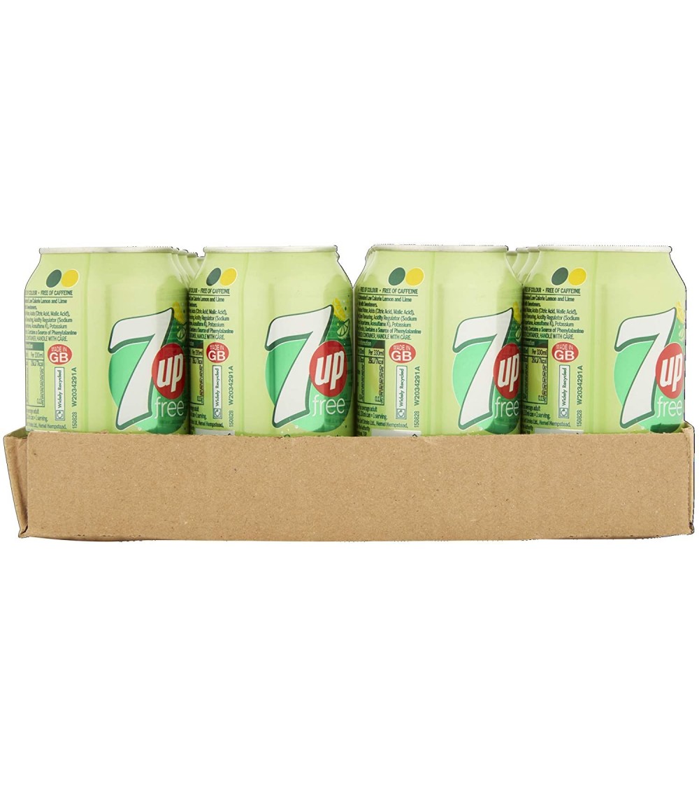 7Up Free - 330ml Cans, Pack of 24
