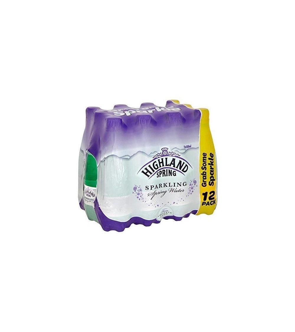 Highland Spring Sparkling Water 500ml Pack of 12