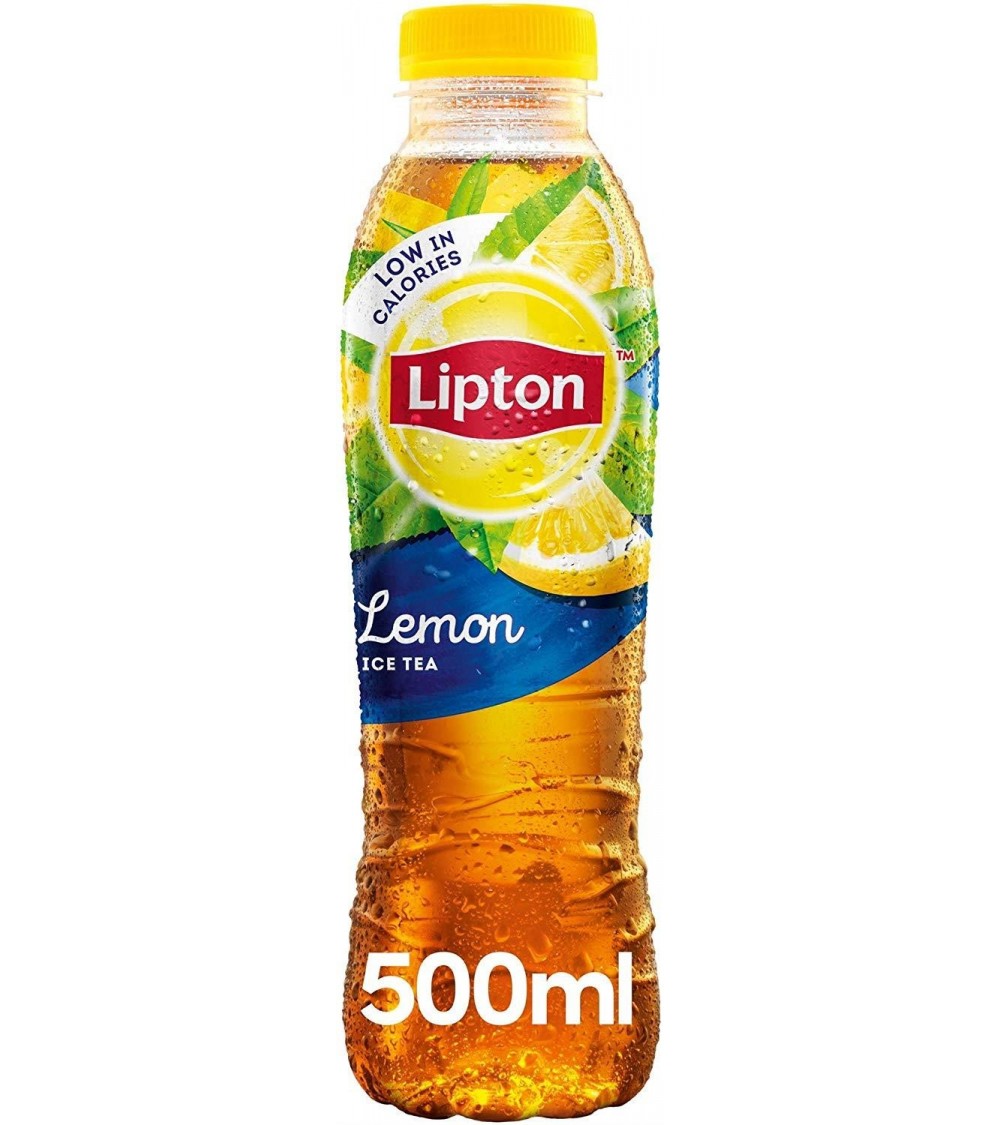 Lipton Ice Tea Lemon - Refreshing Citrus Blend - 500ml Bottles (Pack of 12)