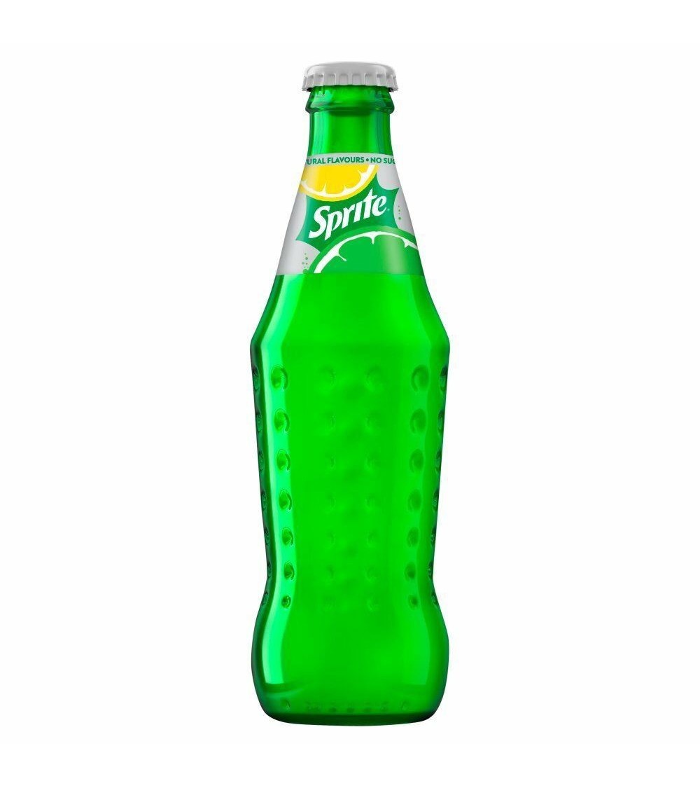 Sprite Zero Glass Bottles 330ml - Pack of 24 | Refreshing Sugar-Free ...