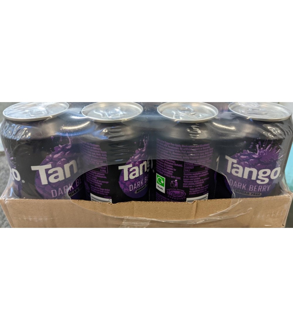 Tango Dark Berry Sugar Free - 330ml Cans, Pack of 24