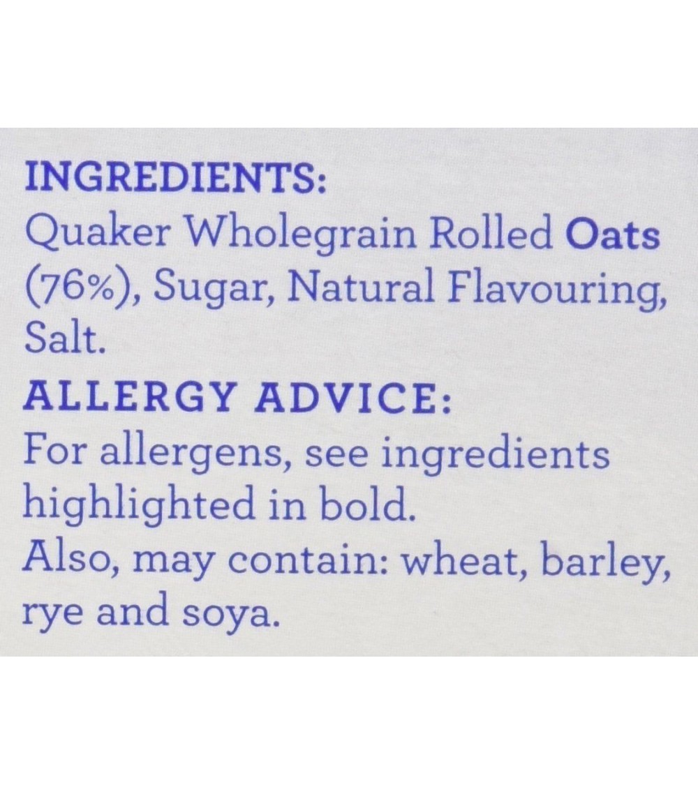 Quaker Oat So Simple Golden Syrup Flavour - 50 Microwavable Porridge ...