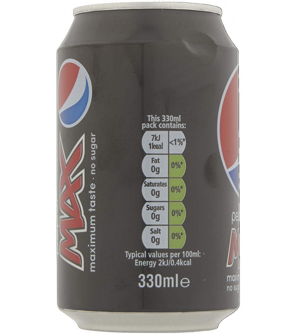 Pepsi Max 330ml Cans (Pack of 24)
