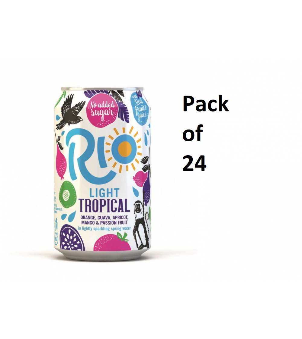 Rio Tropical Light Fruit Juice - Refreshing and Low-Calorie - 330ml ...