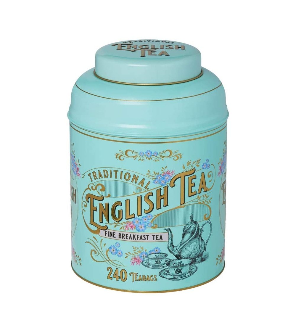 Traditional English Tea Gift Tin With Cady 240 Tea Bags