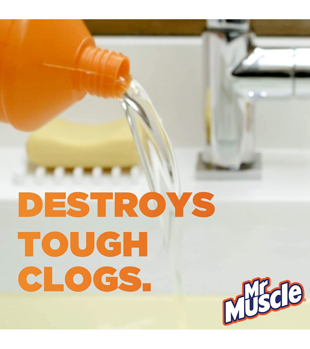 Mr Muscle Power Gel Drain Unblocker, 500 ml, Pack of 1