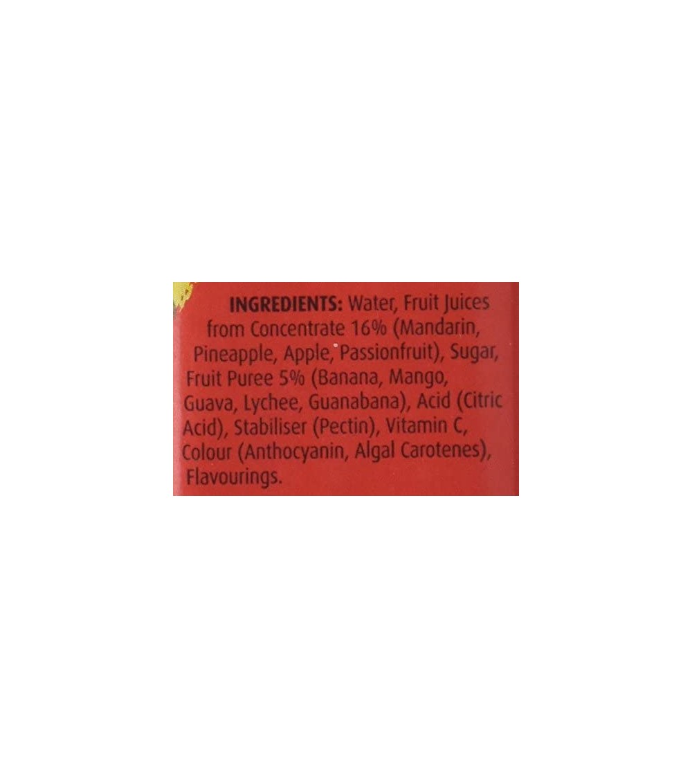 Sun Exotic Tropical Fruit Juice 288ml pack of 27