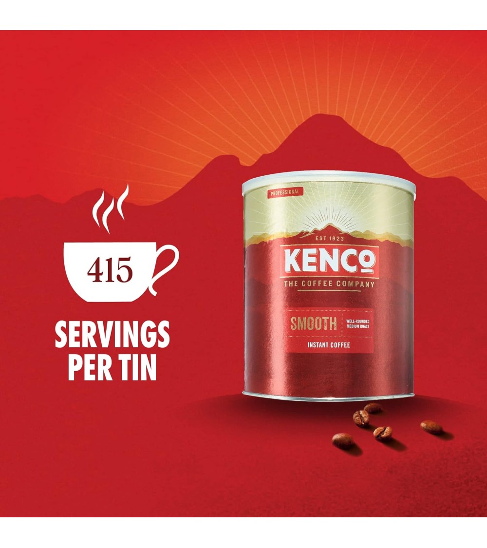Kenco Smooth Dried Instant Coffee 750g - Rich and Smooth Coffee Delight